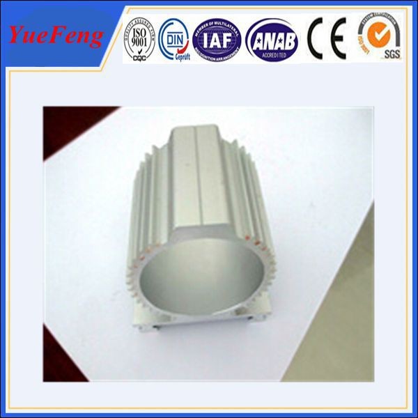 Anodizing/ Powder Coated treatment Electric Motor Shell Aluminum Profiles
