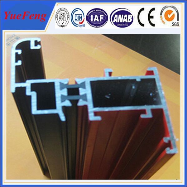 6063 powder coating aluminum windows and doors profile over 60um film ...