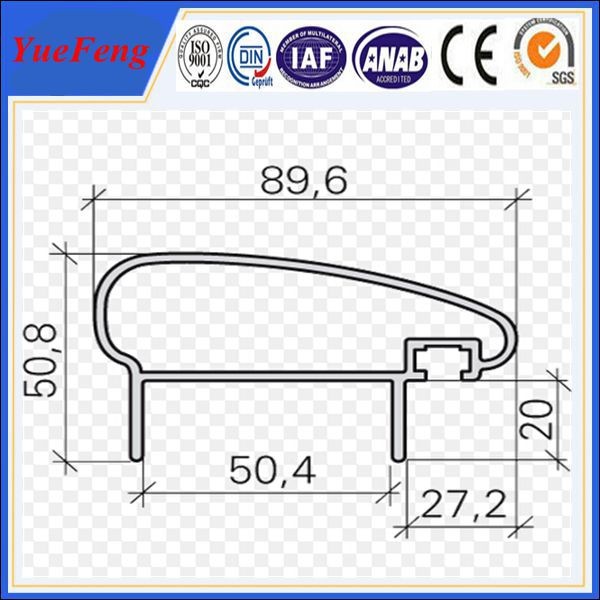 standard aluminium alloy shell profile manufacturer, OEM aluminium ...