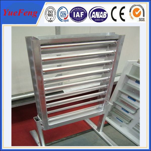powder coating aluminium slide extruding profiles/ glass louver ...