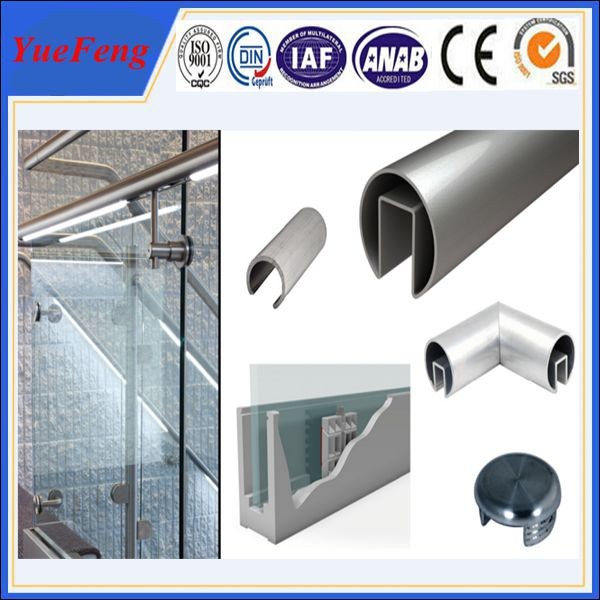 6000 series octagonal aluminum tubes / aluminum profile half round tube ...